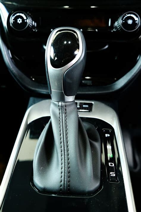 Close Up Auto Car Gear Shifter Stock Image Image Of Focus Dashboard