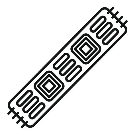 Smd Led Strip Icon Outline Vector Diode Light 15108402 Vector Art At