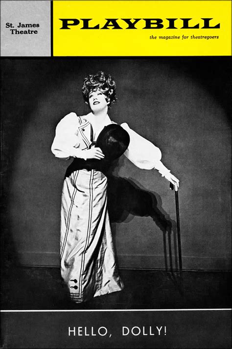 Hello Dolly Broadway St James Theatre 1964 Playbill