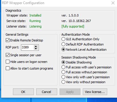 Running Listening Fully Supported But No Multi Session Possible 17763 165 Issue 943