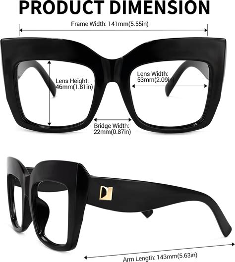 Buy Zeelool Readers Thick Square Reading Eyeglasses For Women With