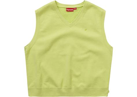 Supreme Sweatshirt Vest Lime Mens Ss23 Us