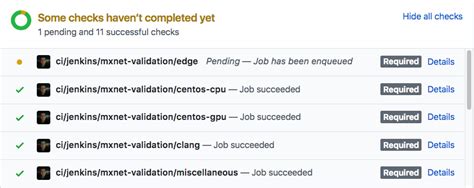 Ci Problem Build Status Not Reflected On Pr · Issue 11654 · Apachemxnet · Github