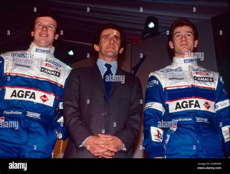 F1 Motorsports Racing Drivers Olivier Panis Alain Prost And Jarno
