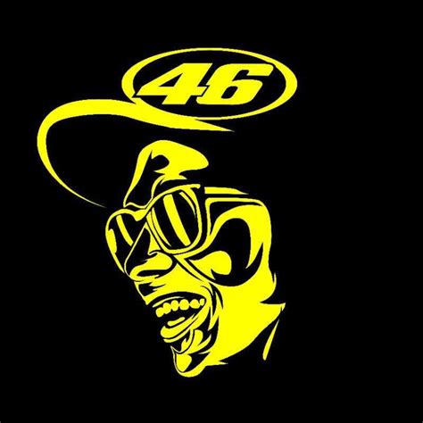 Jual Sticker Sketsa Rassi Sticker 46 Logo Rossi 46 Gray Di Seller