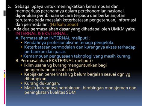 PPT STRATEGI PENGUATAN USAHA MIKRO KECIL DAN MENENGAH Umkm PowerPoint Presentation ID