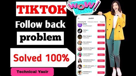 Tiktok Follow Back Problem Solved100tiktok Follow Automatically