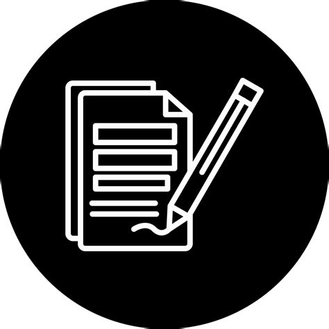 Signing Contract Vector Icon 16497169 Vector Art At Vecteezy