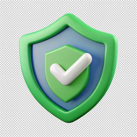 Bolt Shield Secure 3d Vector Illustrator On White Background Secure Design Template For Concept