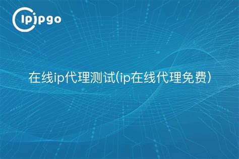 在线ip代理测试ip在线代理免费 Ipipgo