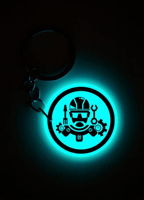 Engineer Keychain Glow In Dark Mi Glow Store