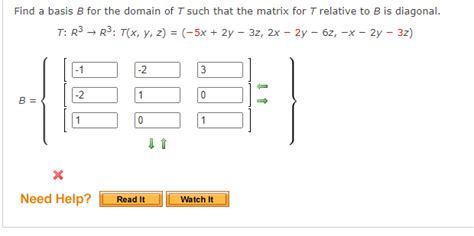 Solved Find A Basis B For The Domain Of T Such That The Chegg