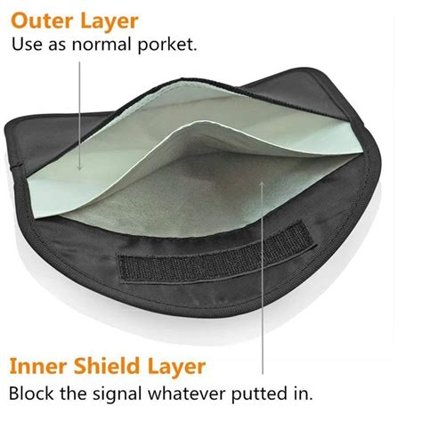 Rfid Blocker Pouch Rfid Credit Card Sleeve Anti Theft Faraday Bag For