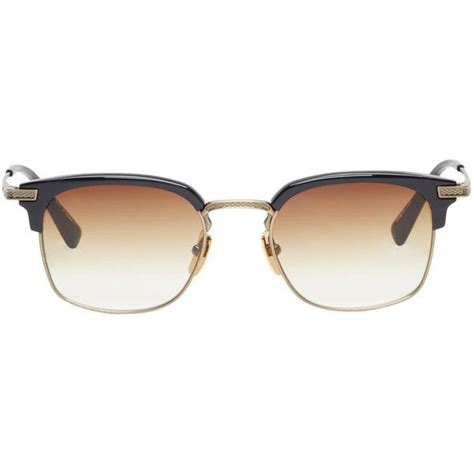 Dita Navy Horn Rimmed Nomad Sunglasses Sunglasses Mens Eyewear Horn