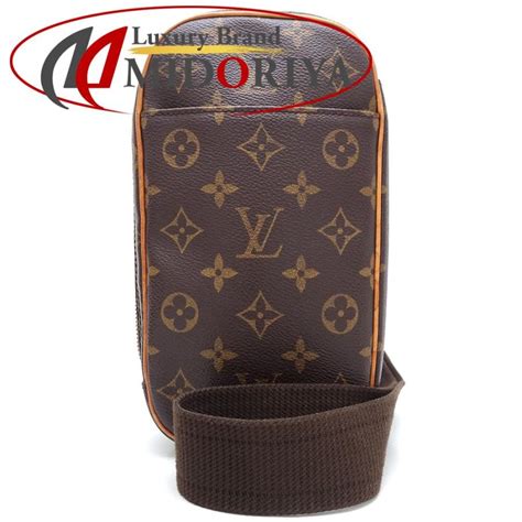 Louis Vuitton ルイヴィトン モノグラム ポシェットガンジュ M51870 ボディバッグ ブラウン352011【中古