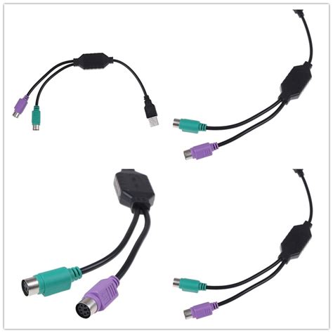 【hengli Jewelry Story】usb Male To Ps2 Ps2 Female Converter Cable Cord