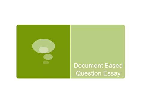Dbq Packet Ppt