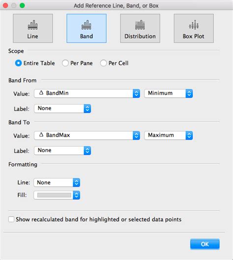 How To Dynamic Reference Band Using Set Actions With Tableau Sir Viz