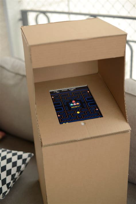 Estéfi Machado Fliperama De Papelão Pac Man Caseiro
