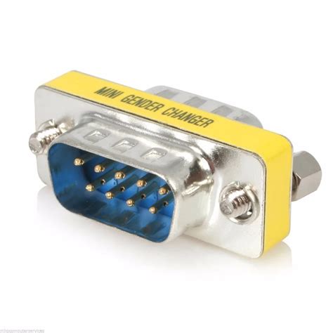 DB M To DB Male Pin Serial RS Mini Gender Changer In Data Cables From Consumer Electronics