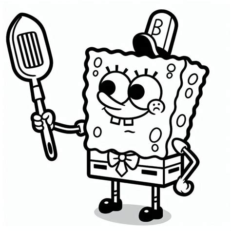 Desenho Para Colorir E Imprimir Bob Esponja