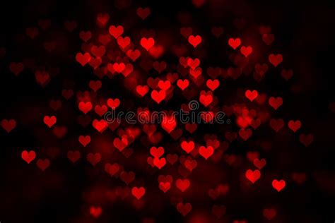 Fondo Oscuro De Los Corazones Rojos Stock De Ilustración Ilustración