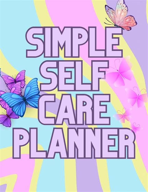 Simple Self Care Planner Etsy