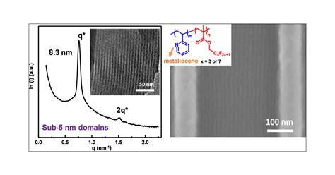 Poly2 Vinylpyridine B Polyfluorinated Methacrylate Block Copolymers Forming 5 Nm Domains