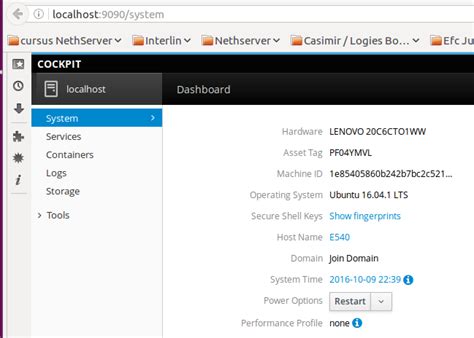 Install Cockpit On Nethserver 7b2 Howto Nethserver Community