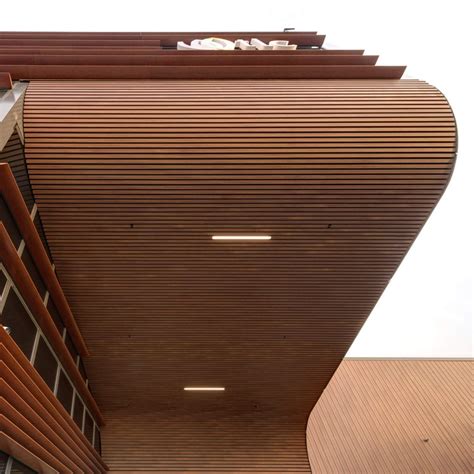 Curved Aluminium Cladding For Tlc Whitewater Sculptform