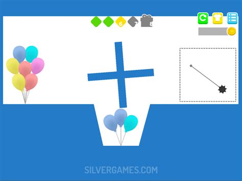 Épine Contre Ballons Jouez en Ligne sur SilverGames