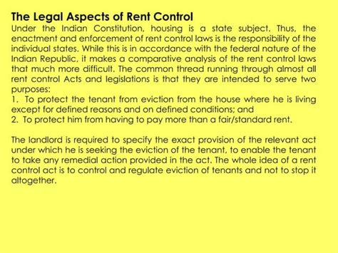 The Slum Areas Improvement And Clearance Act1956rent Control Pptx
