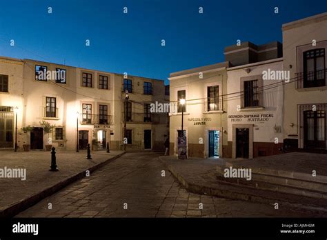 The Old Town Of Zacatecas At Dusk Mexico Stock Photo Alamy