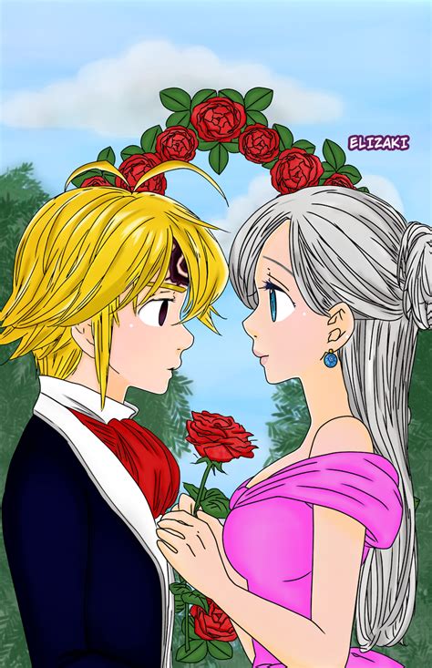 Elizabeth Liones Y Meliodas Elizaki Illustrations Art Street