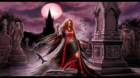 Dark Gothic Hd Wallpaper Enigmatic Shadows Of The Night By Anne Stokes