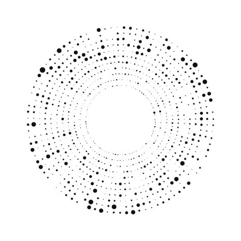 Premium Vector Circle Halftone Dotted Background