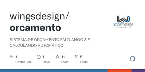 Orcamento Init Py At Master Wingsdesign Orcamento GitHub