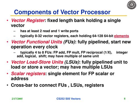 PPT EECS 252 Graduate Computer Architecture Lec 10 Vector