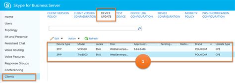 use powershell for tasks on client menu skype for business server