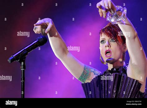 Ana Matronic Of The Scissor Sisters Peforming At Sandown Park Esher