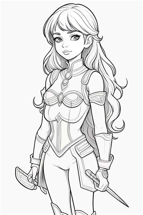 Premium Vector Vector Illustration Of Female Soldier With Armor