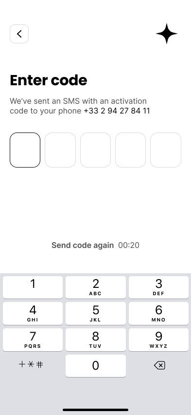 Minimalist Sms Activation Code Input Ui Design Template Figma Templates
