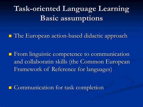 Ppt Language Learning Materials Design And The Task Oriented Perspective Powerpoint