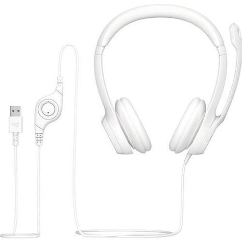 Logitech H390 Usb Computer Headset Off White