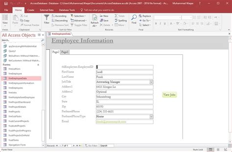 Ms Access Макросы