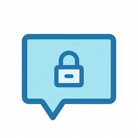 Chat Encrypted Locked Message Icon Download On Iconfinder