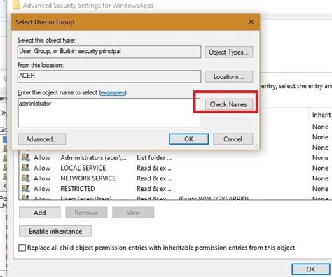 how to get access to windowsapps folder in windows 10