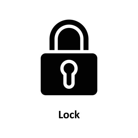 Lock Vector Solid Icons Simple Stock Illustration Stock Vector Art At Vecteezy