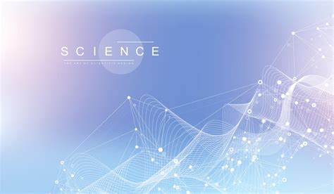 Premium Vector Geometric Abstract Background With Connected Lines And Dots Connectivity Flow