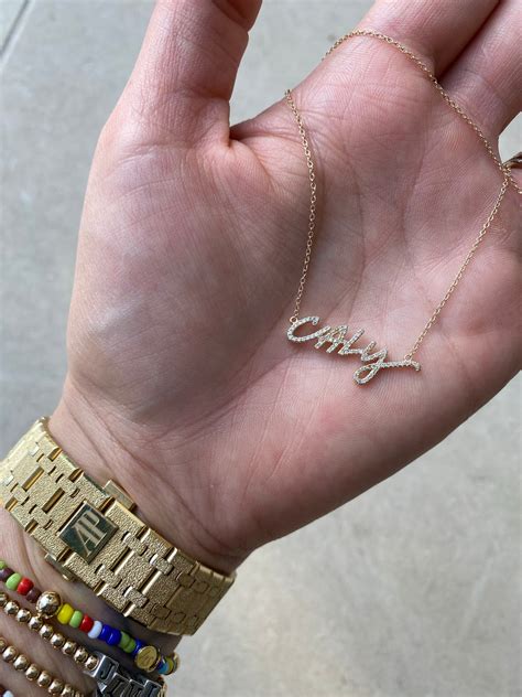 Custom Diamond Name Necklace Jugar N Spice